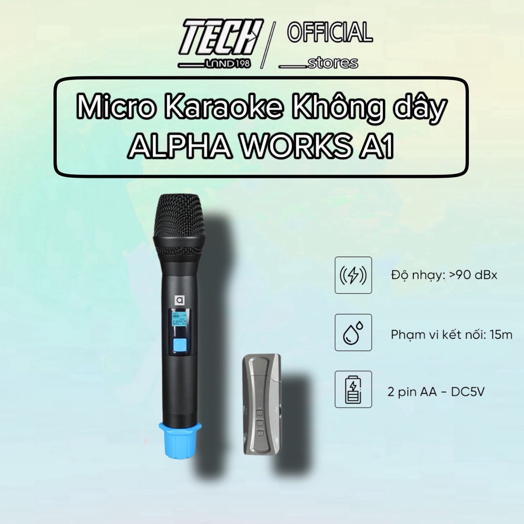 Micro Không Dây ALPHA WORKS A1 VẢ D2 - Bảo hành 12 tháng - Chính Hãng PGI | Shopee Việt Nam