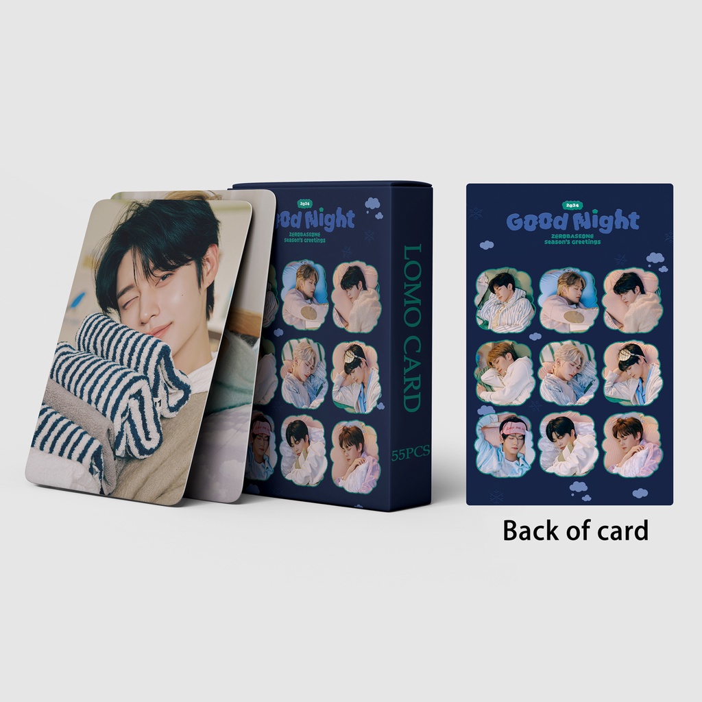 55pcs/box ZB1 Lomo Cards Album GOOD NIGHT 2024 season's greetings ...