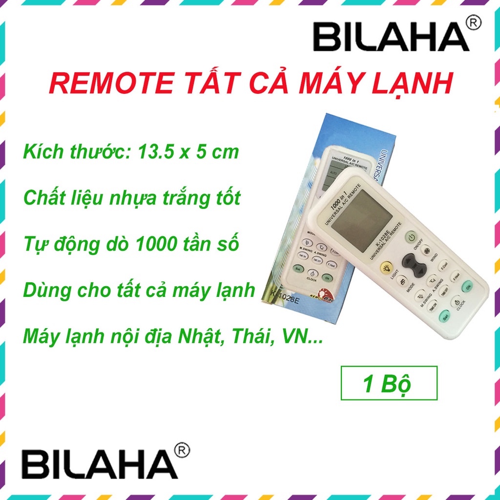 Remote điều khiển tất cả máy lạnh nội địa Nhật, Việt Nam B187 Loại I ...