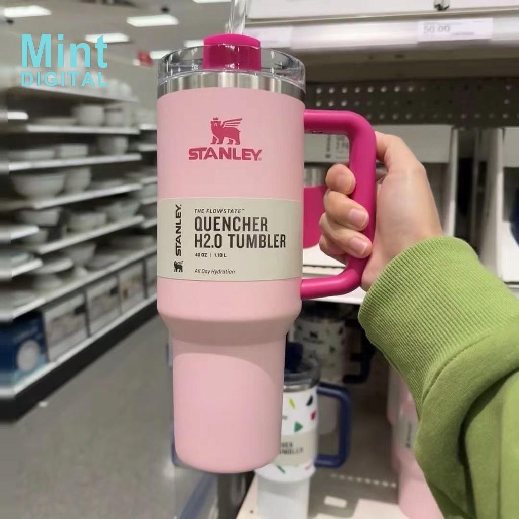 Stanley Tumbler Cốc Nước 40oz Flamingo Hoa Hồng Hồng Stan ley Cup ...