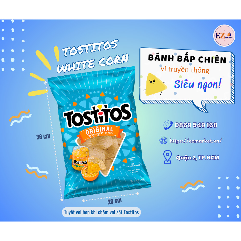 Bánh Tostitos White Corn RSTC 283.5g - Bánh bắp vị nguyên bản | Shopee ...