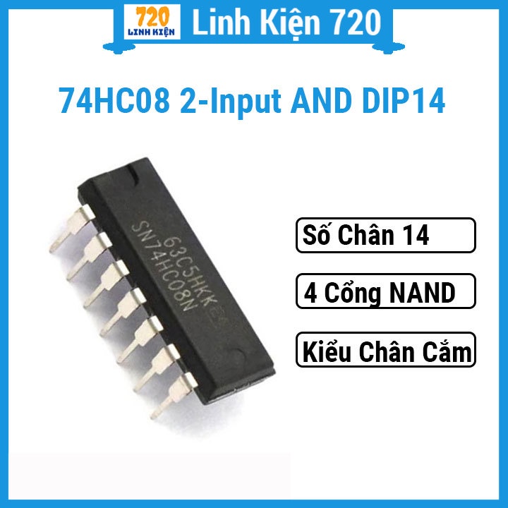 IC 74HC08 2-Input AND DIP14 | Shopee Việt Nam