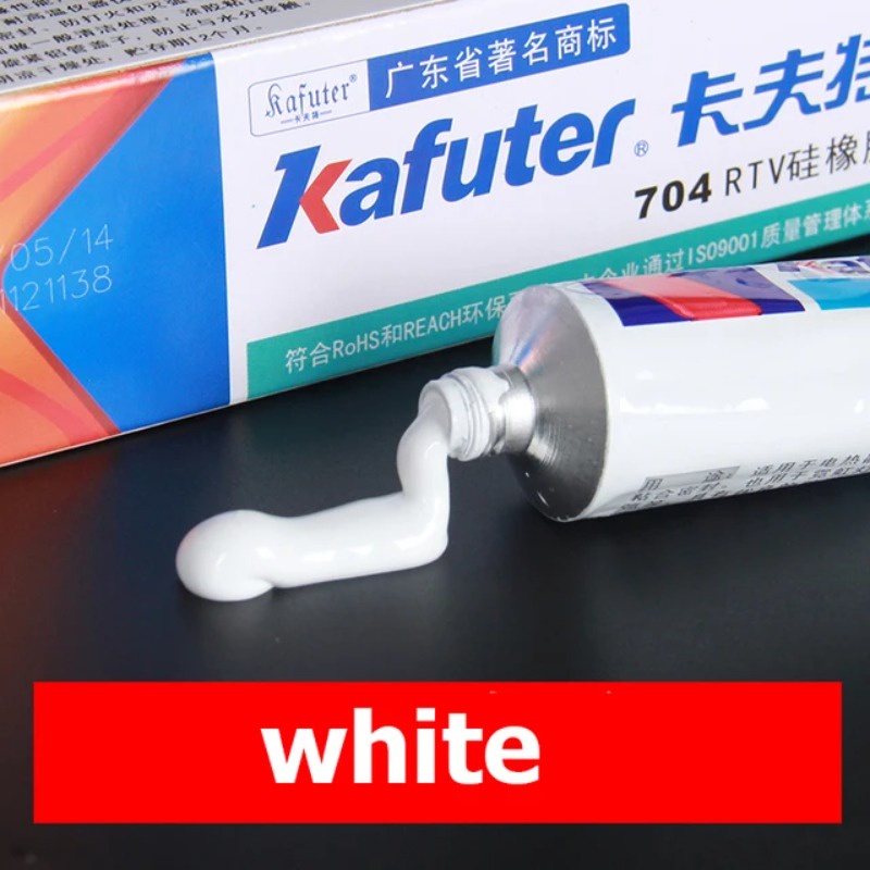 Kafuter Chất kết dính công nghiệp Silicone K-704 Trắng , K-704B Đen , K-705 Trong Suốt (Tuýp 45G ...
