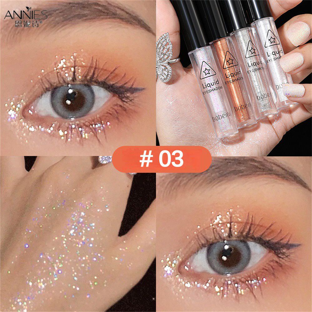 4 Tùy Chọn BOBEINI Phấn Mắt Dạng Lỏng Long Lanh Trang điểm Mắt Kim Sa ...