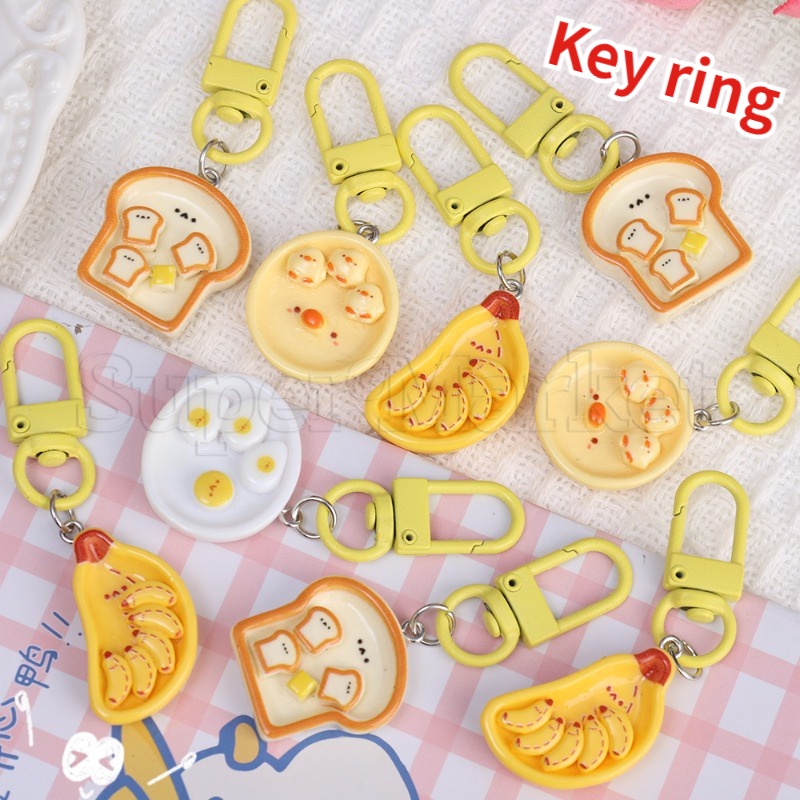 Móc Khóa Hình Bánh Mì Nướng Mini Bằng Nhựa Resin Dễ Thương DIY | Shopee ...