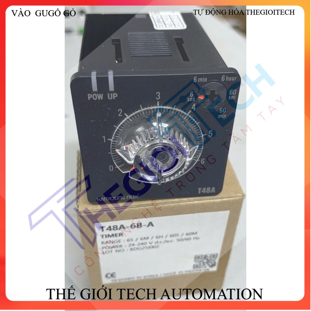 Rơ Le Thời Gian Đa Năng TGT (Hanyoung) T48A-1B-A | Dải Rộng 0.1s - 1h | Bền Bỉ, Hoạt Động Chính ...