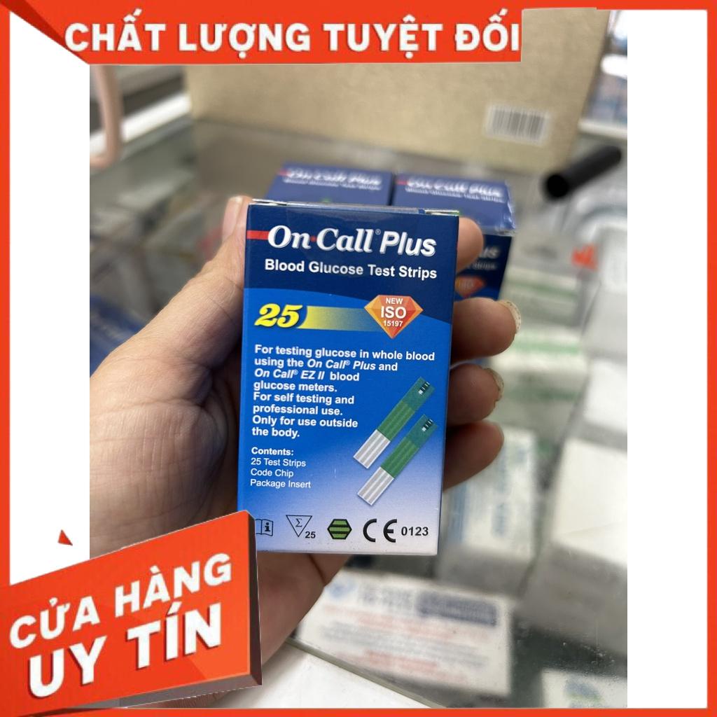 Hộp 25 Que thử đường huyết On Call Plus, Chính hãng ACON (que thử tiểu ...