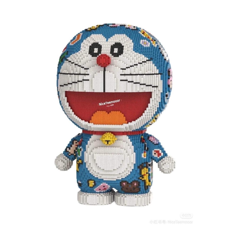 Mô hình lắp ráp lego Doraemon thần tài, mèo thần tài 40-91cm, Đoremon ...