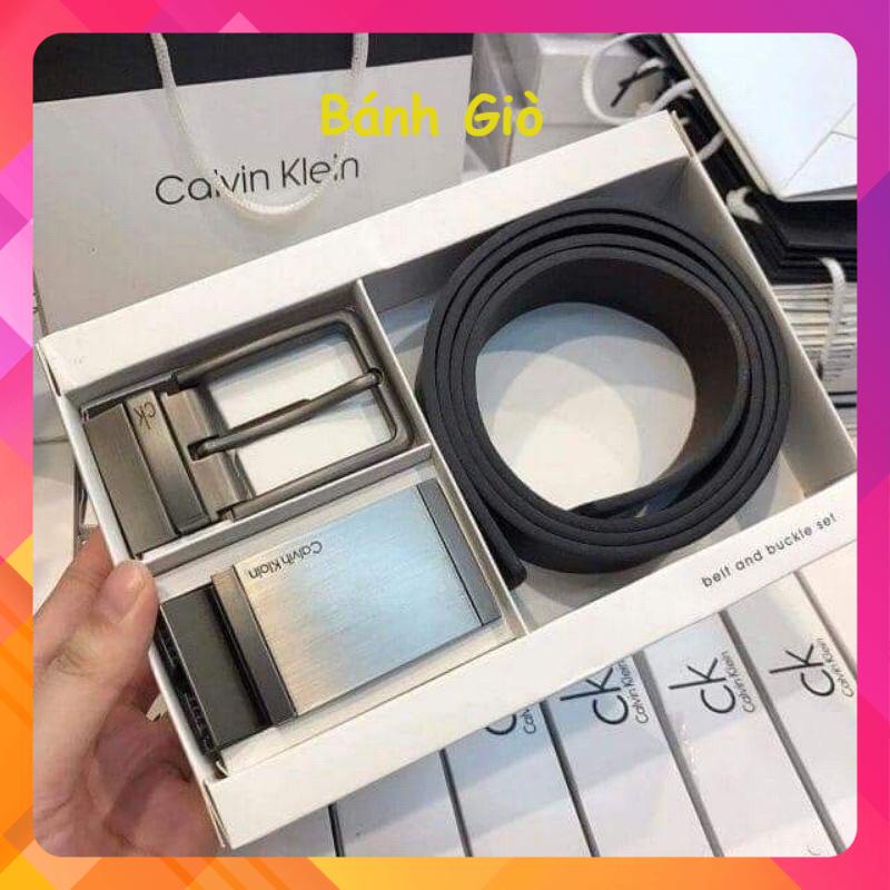 Bộ dây nịt thắt lưng 2 mặt nam C K CaIvin KIein cao cấp full box - Chất ...