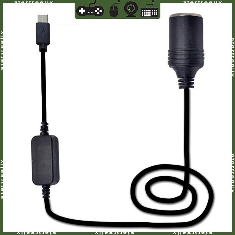 USB C PD Type C Male to 12V Car Socket Female Step Up Cable | Shopee ...