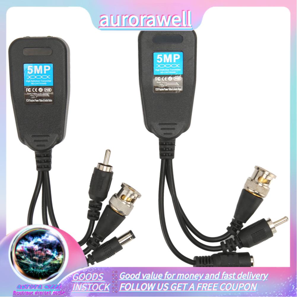 Aurorawell 4K CVI TVI AHD Video Balun BNC Passive Transceiver Baluns ...
