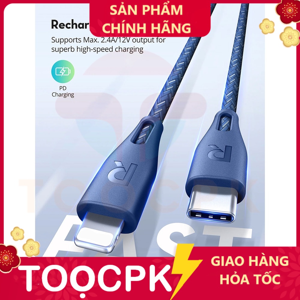 [ RAVPOWER MFI 1.2M Cáp Sạc Type C To Lighting 30W Cho Chuẩn MFI C94 ...