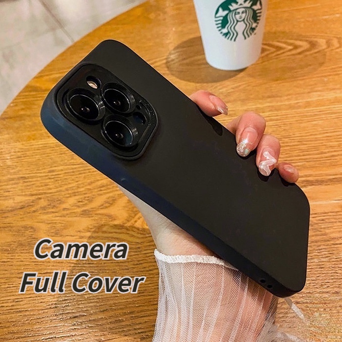 Ốp điện thoại silicon dẻo viền đen độc đáo thích hợp cho iPhone 14 13 ...