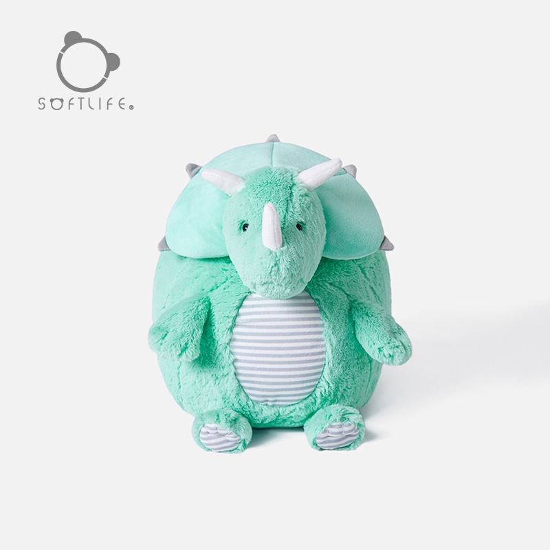 [Spot quick delivery] softlife green spherical dinosaur doll sitting ...