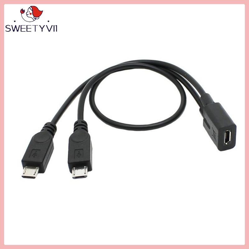 Sweet ~ Dây Cáp Chia Chữ y micro usb Bền Chắc Cho Hai Thiết Bị Giao ...