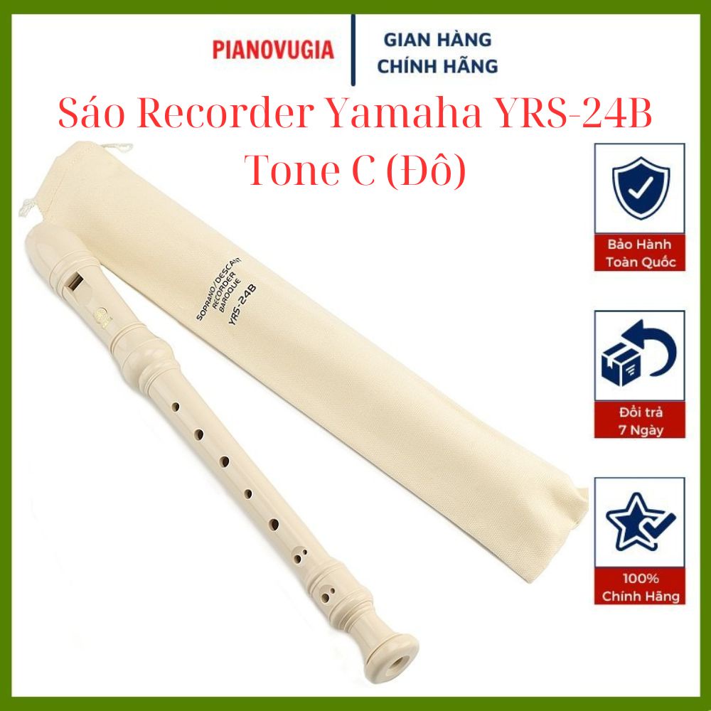 Sáo Recorder Soprano Yamaha YRS-24B Tone C (Đô) | Shopee Việt Nam