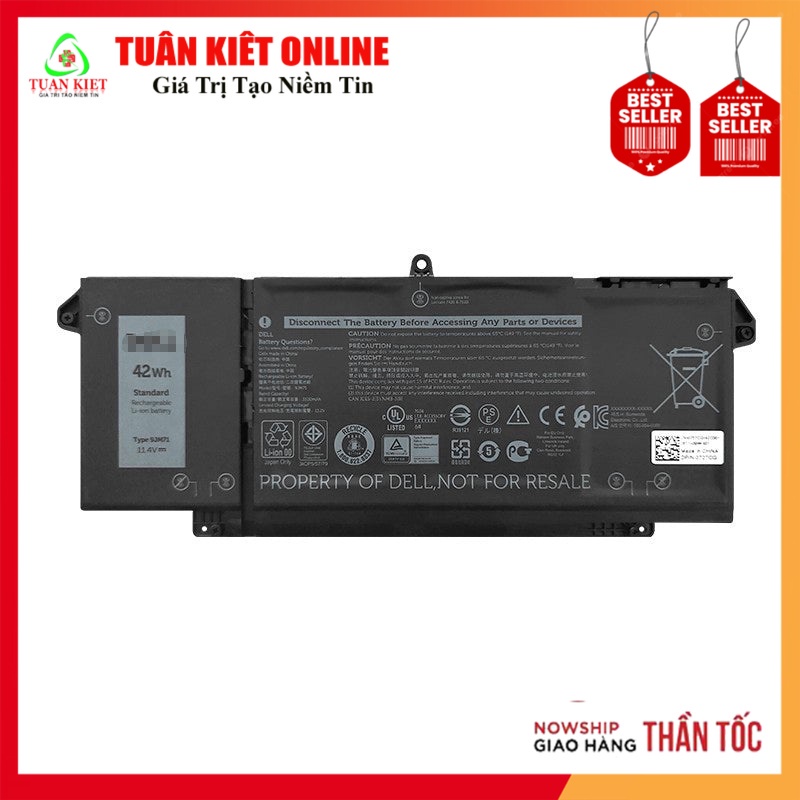 PIN LAPTOP DELL LATITUDE 7420 (7FMXV) 63WH / (9JM71) 42WH (ZIN) - 4 ...