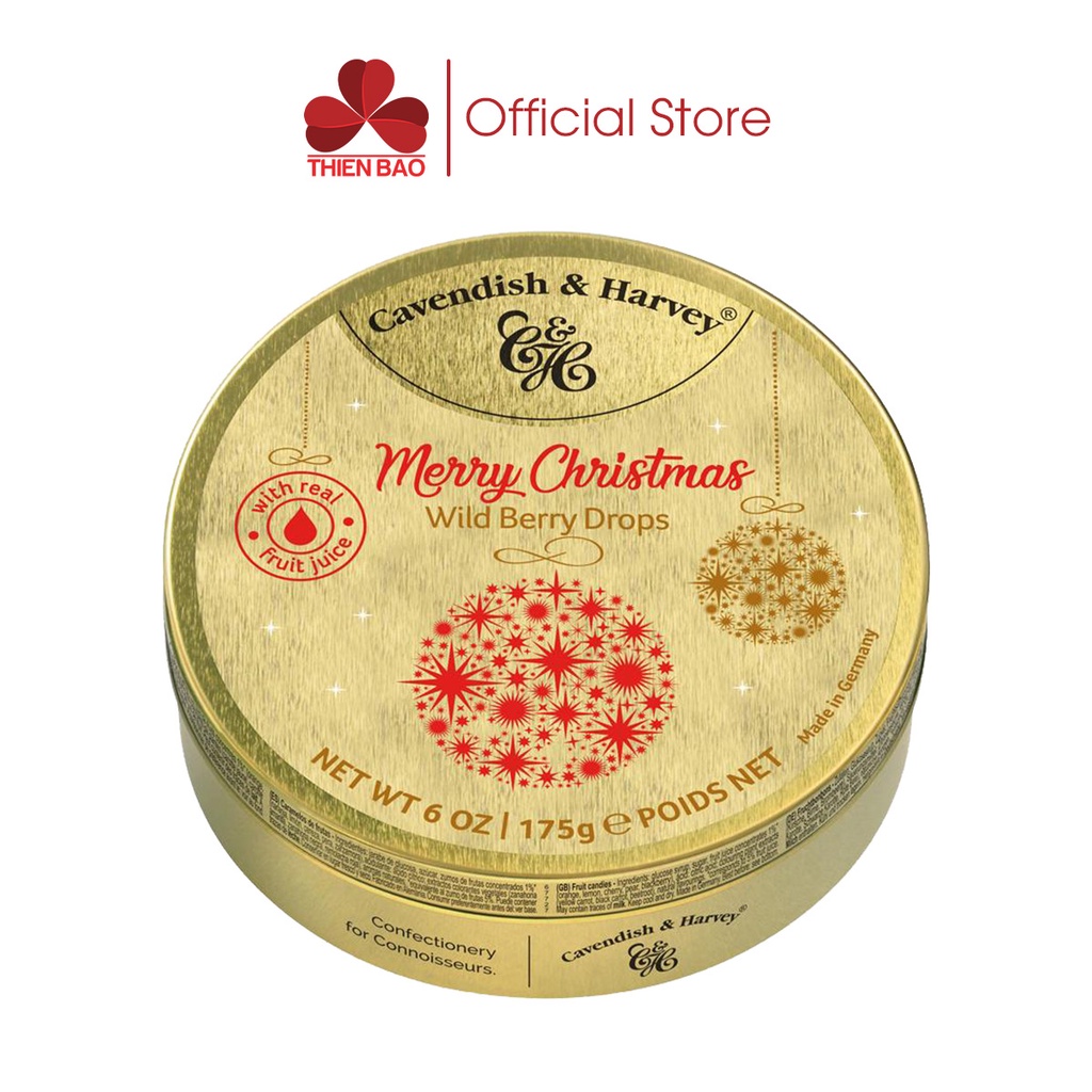 Kẹo trái cây Đức Cavendish & Harvey Christmas Wild Berry 175g | Shopee ...