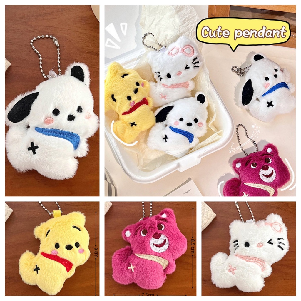 Dễ Thương Móc Khóa Hình Chú Chó winnie Nhồi Bông Đáng Yêu | Shopee Việt Nam