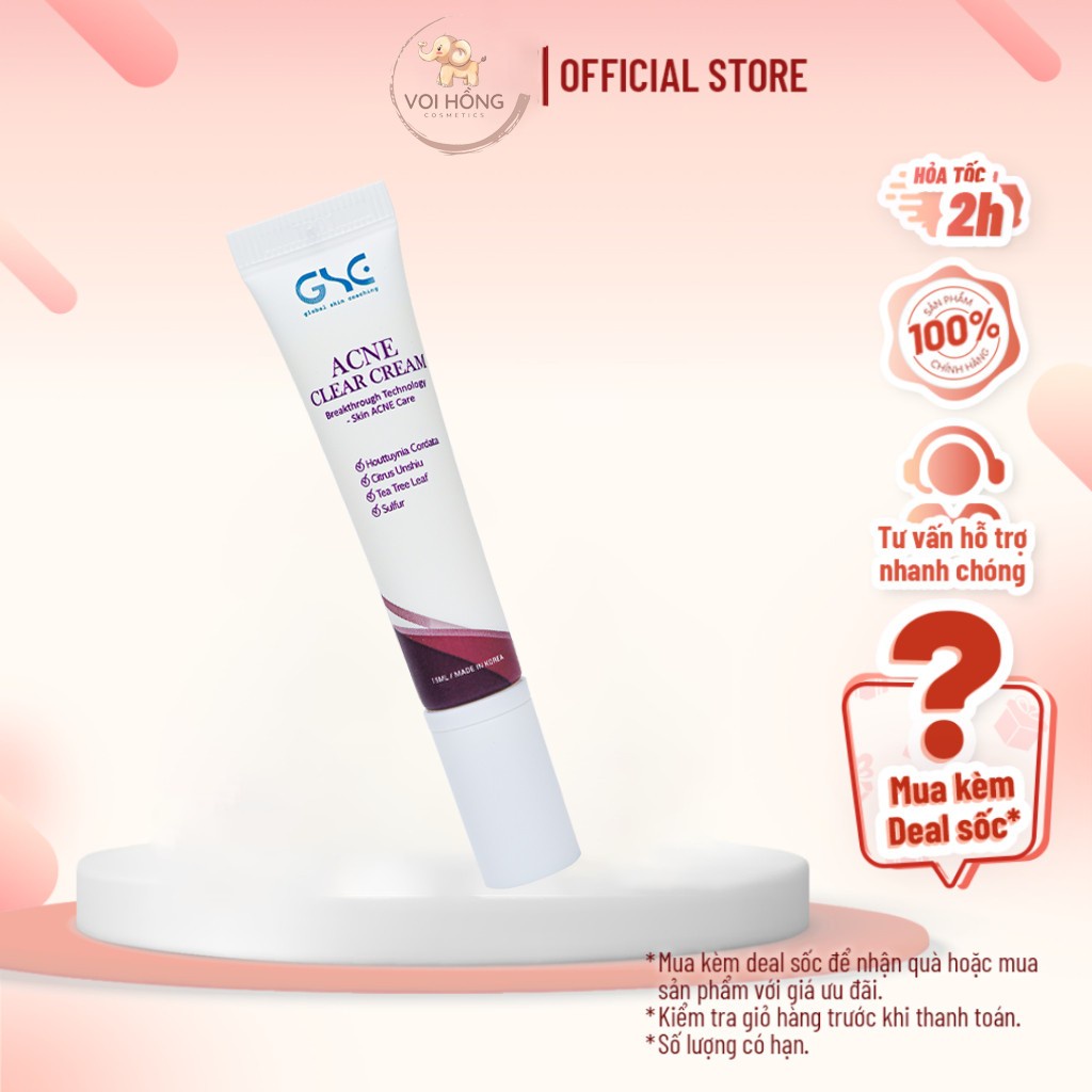 Kem mụn GSC Acne Clear Cream 15ml - CHÍNH HÃNG ĐỦ TEM | Shopee Việt Nam