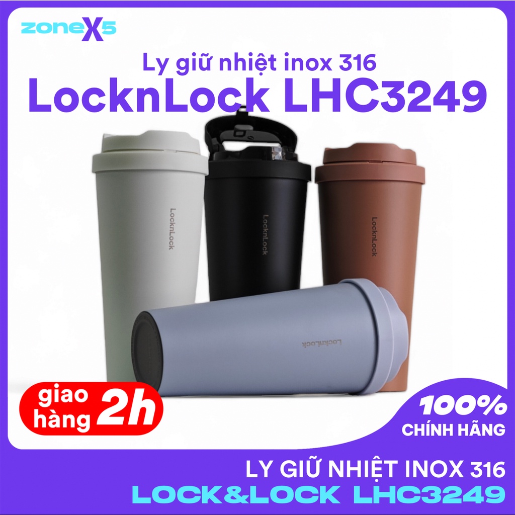 Ly Giữ Nhiệt Lock&Lock Energetic One-Touch Tumbler LHC3249 - 550ML - Bình Giữ Nhiệt Lock&Lock ...