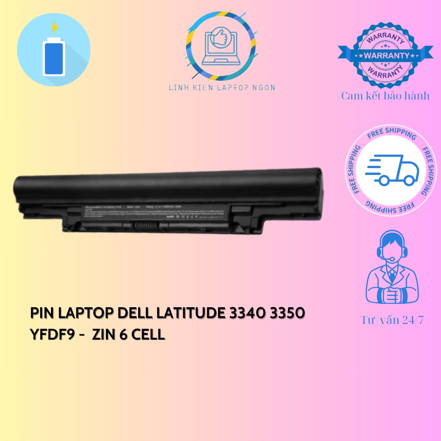 Pin laptop Dell Latitude 3340 3350 YFDF9 - Zin 6 CELL | Shopee Việt Nam