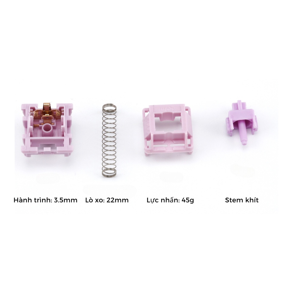 Switch HMX Ziwei - linear, 5 pin - âm poppy siêu ngon, công tắc bàn ...