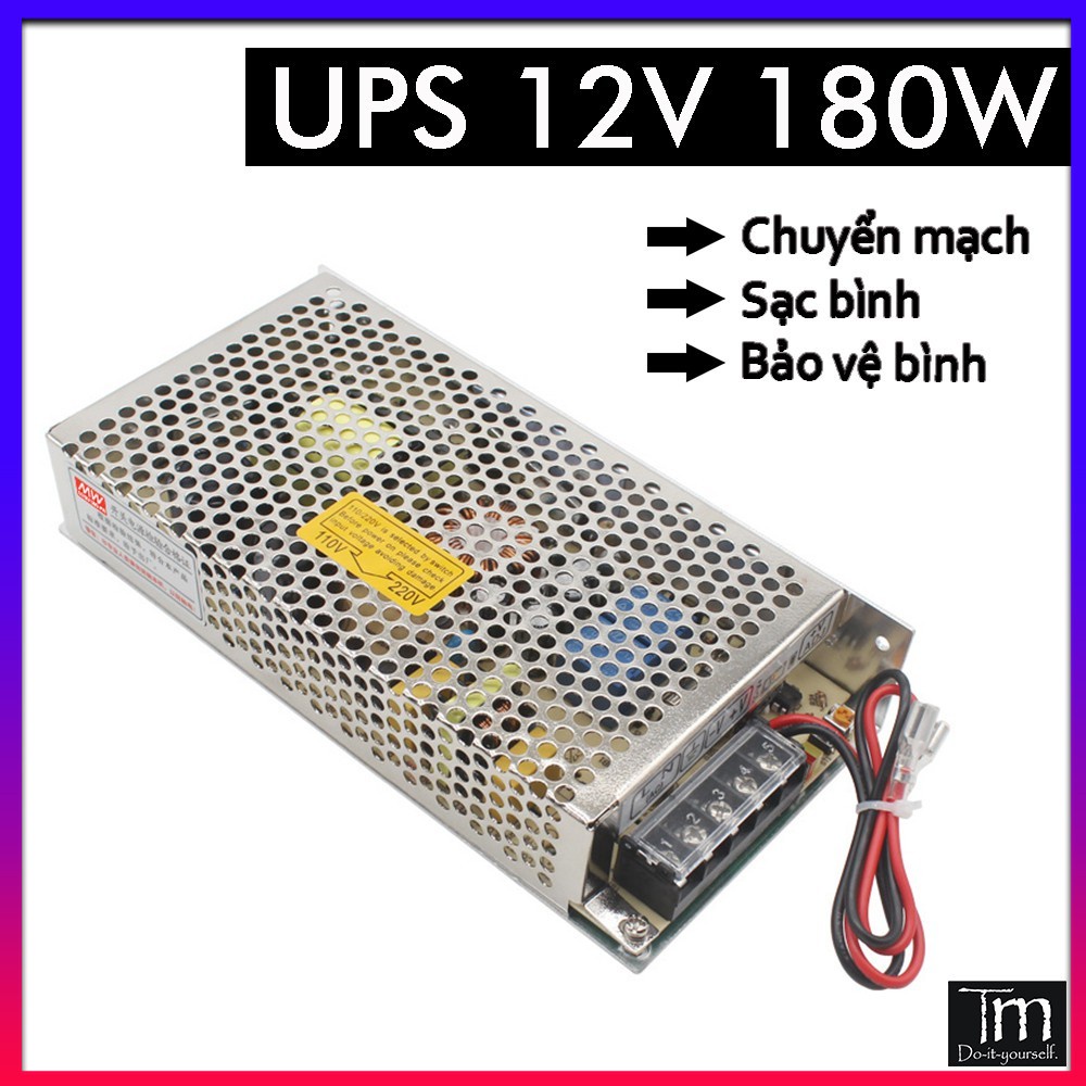 Bộ UPS Chuyển Mạch & Lưu Điện 12V 180W Camera Giám sát | Shopee Việt Nam