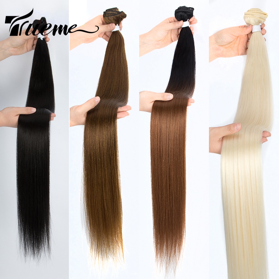 Tóc Giả Thẳng Dài 36 inch yaki Nhuộm Màu Thời Trang Cho Nữ | Shopee ...