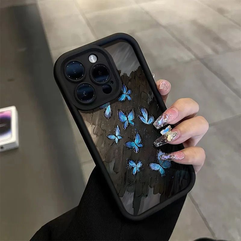 Mới Ốp Điện Thoại Họa Tiết Bươm Bướm Màu Xanh Dương Cho iphone 11 1213 ...