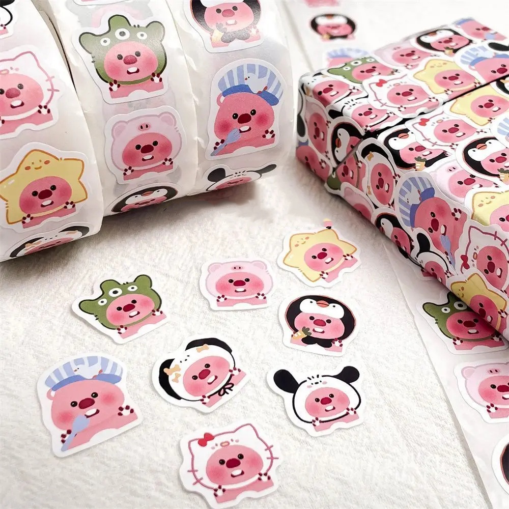 500 Cái / Cuộn Little Beaver Loopy Cuộn Miếng Dán Dễ Thương Capybara ...