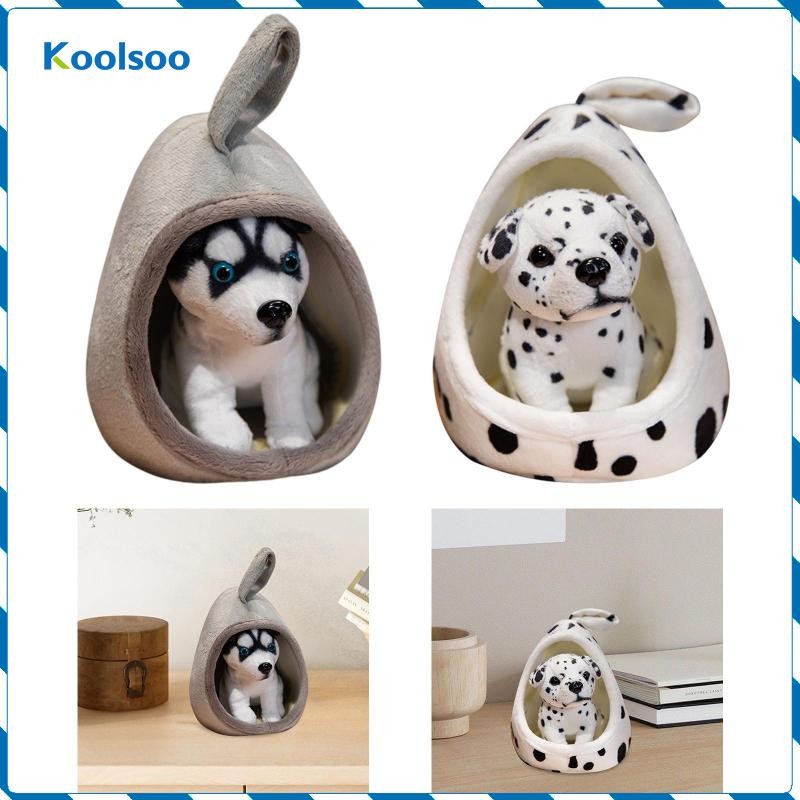 Koolsoo Thú Nhồi Bông Chó Con Đồ Chơi Dễ Thương Nhà Chó Mô Phỏng Cho ...