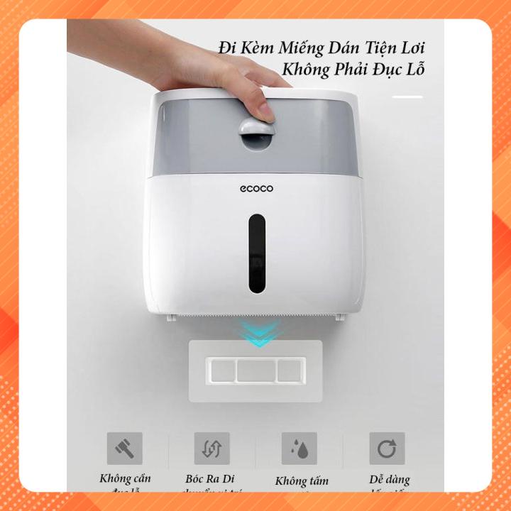 Miếng Keo dán hộp đựng giấy vệ sinh Ecoco, keo dán kệ đựng bàn chài, kem đánh răng Ecoco ...