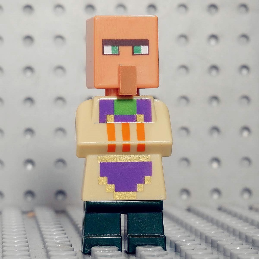 Mô Hình LEGO Minecraft min076 Villagers Eat Melon Crowd 21160 | Shopee ...