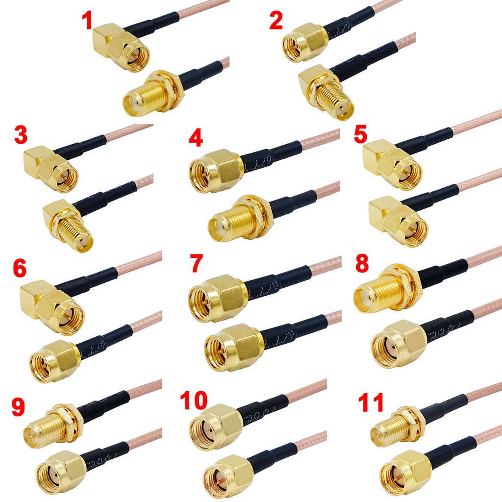 Rf Đồng Trục Cáp Lắp Ráp SMA Nam Sang SMA Nữ RP SMA Nam Nữ Ăng Ten Mở ...