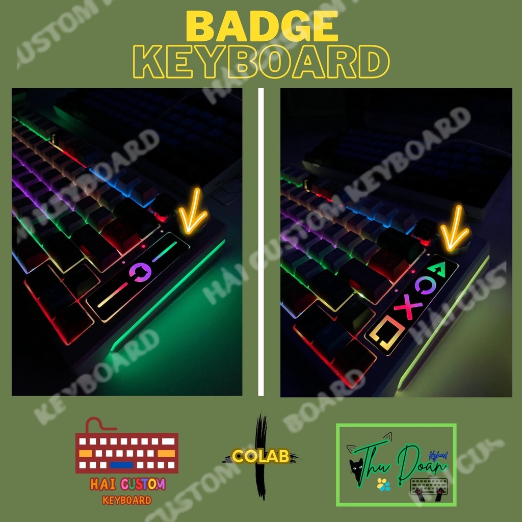 Badge Blocker 2U - 4U for Keyboard | Chất Liệu Stainless Steel | Phụ ...