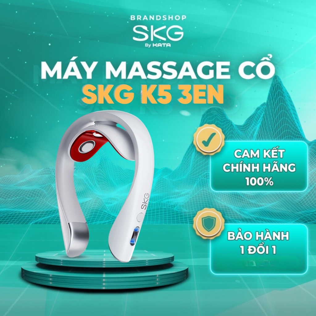 Máy Massage cổ Xiaomi SKG K5-3EN, giảm đau mỏi vai gáy nhờ massage điện cực và chườm nóng ...
