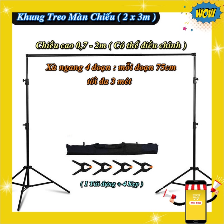 [HCM] - Khung treo cố định màn chiếu MultiScale Stand, khung nền Studio ...