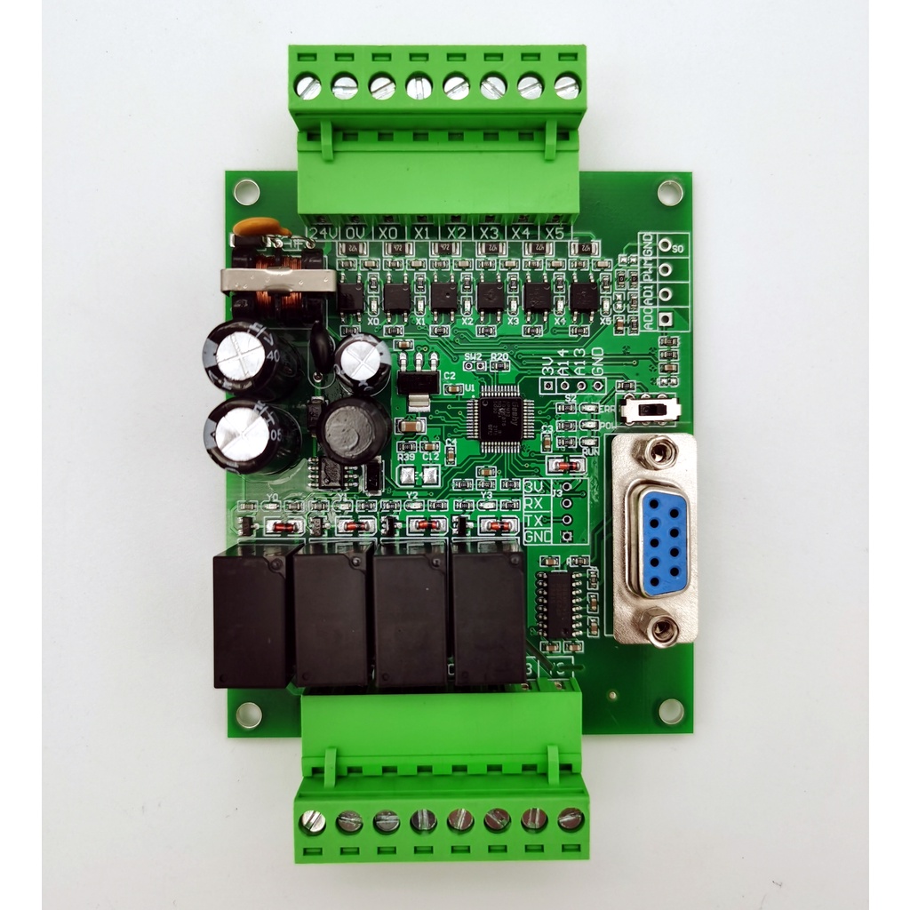 Bộ điều khiển lập trình bảng điều khiển công nghiệp PLC FX1N FX2N 10MR ...