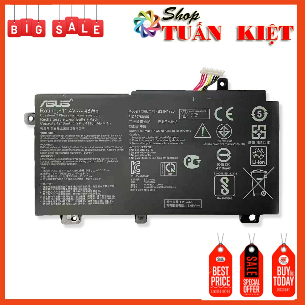 Pin laptop ASUS ROG Strix G15 G512 G512LI G531 G531GT B31N1726 | Shopee ...