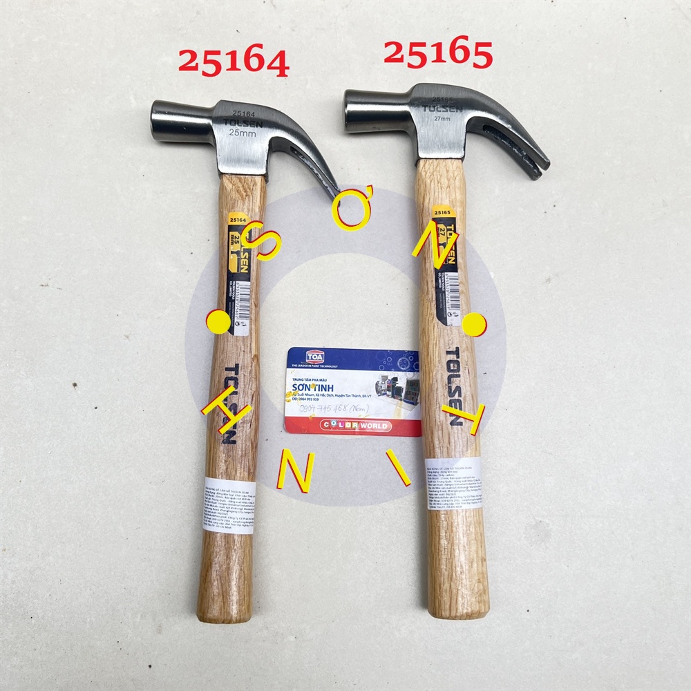 BÚA SỪNG DÊ CÁN GỖ 25mm, 27mm TOLSEN 25164, 25165 - HÀNG CHÍNH HÃNG ...