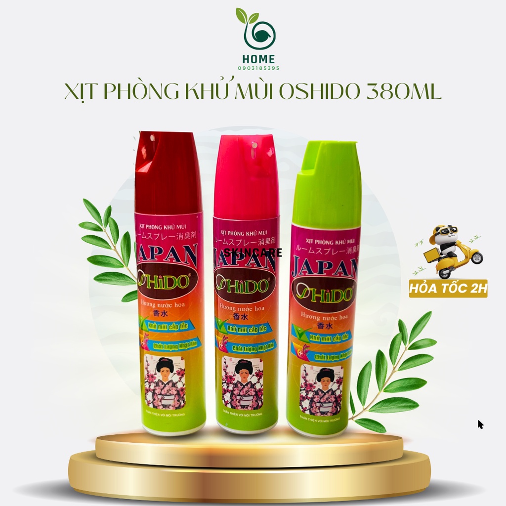 Xịt phòng khử mùi Oshido Nhật Bản 380ml cho khách sạn nhà nghỉ homestay ...