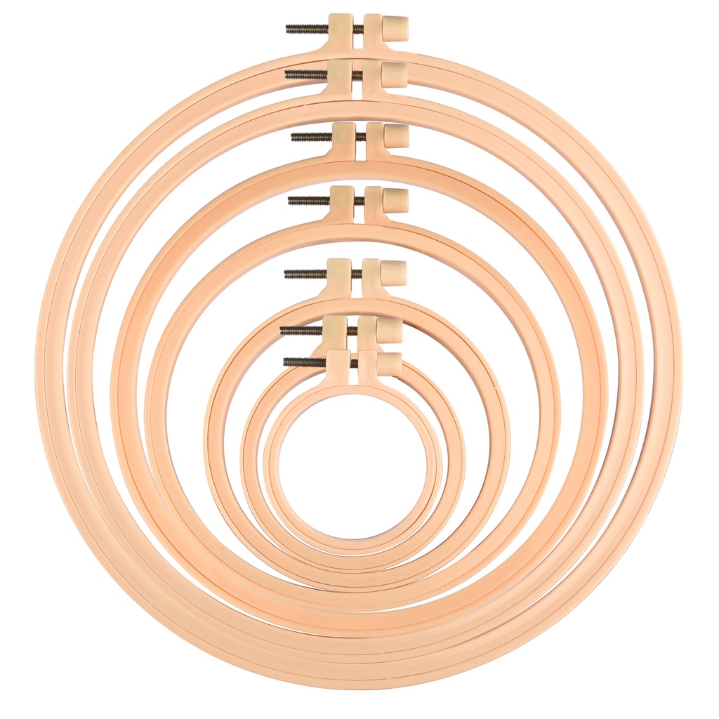 7.3-27cm DIY Thêu Hoop Tool Nghệ thuật Craft Cross thêu vòng giả tre ...