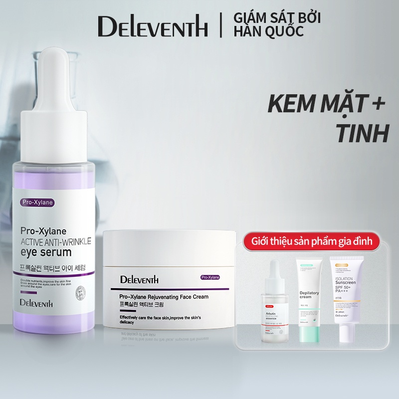 Kem dưỡng ẩm da mặt DELEVENTH làm sáng/ chống lão hóa 30g + Serum ...