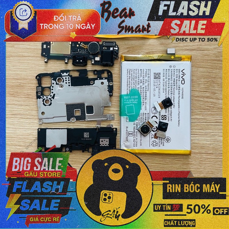 Linh Kiện Vivo Y85 Y85A / Camera trước sau,loa ngoài,cáp nối main,main sạc,nhựa đậy main,pin rin ...