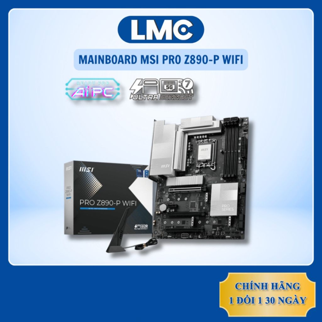Mainboard MSI PRO Z890-P WIFI (Intel Z890/ Socket 1851/ ATX/ 4 khe ram ...