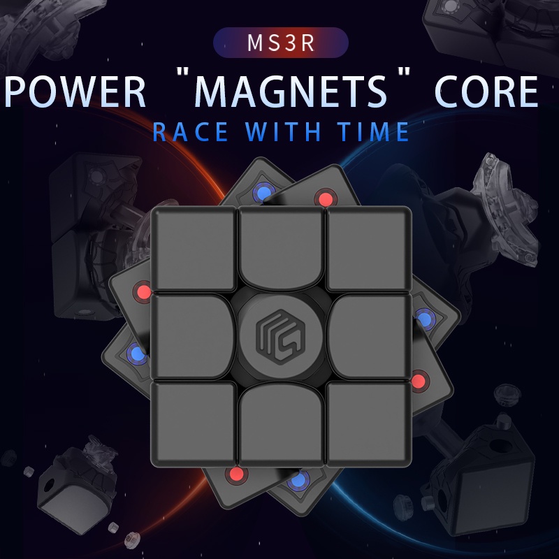 [Picube] Diansheng MS3R Magnetic cube Ms3R 3x3 UV Coated Magic Cube ...