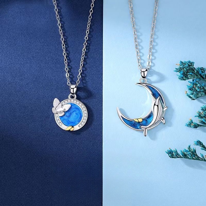 Cặp Vòng cổ Cặp Đôi token Mặt Hình Đám Mây meng Dead Quà Tặng Sinh Nhật ...