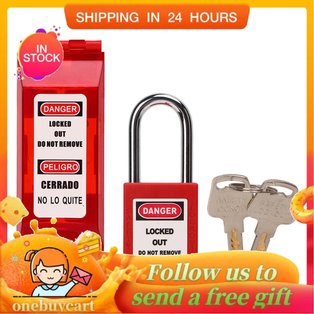 Onebuy Lockout Tagout Locks Safety Padlock With Transparent Wall Switch ...