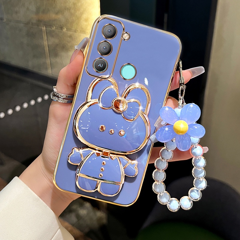 ốp lưng infinix TECNO POp 5 LTE Ốp Điện Thoại Silicone TPU mạ điện 3D ...